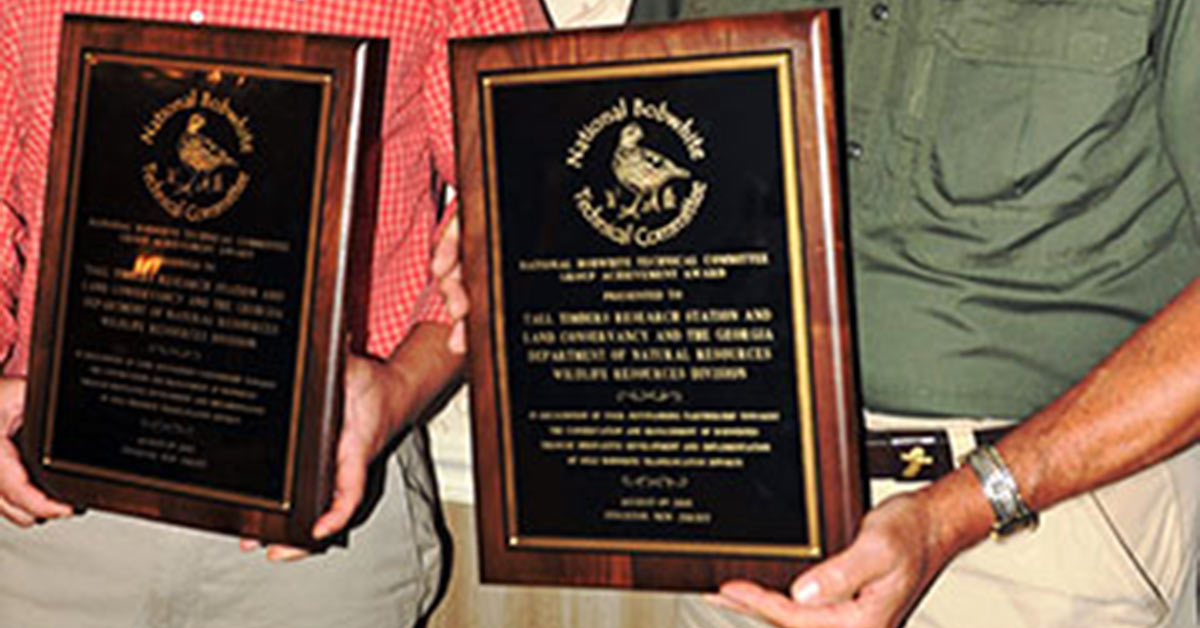 Quail Plantations Receive National Legacy Landscape Award - Tall Timbers